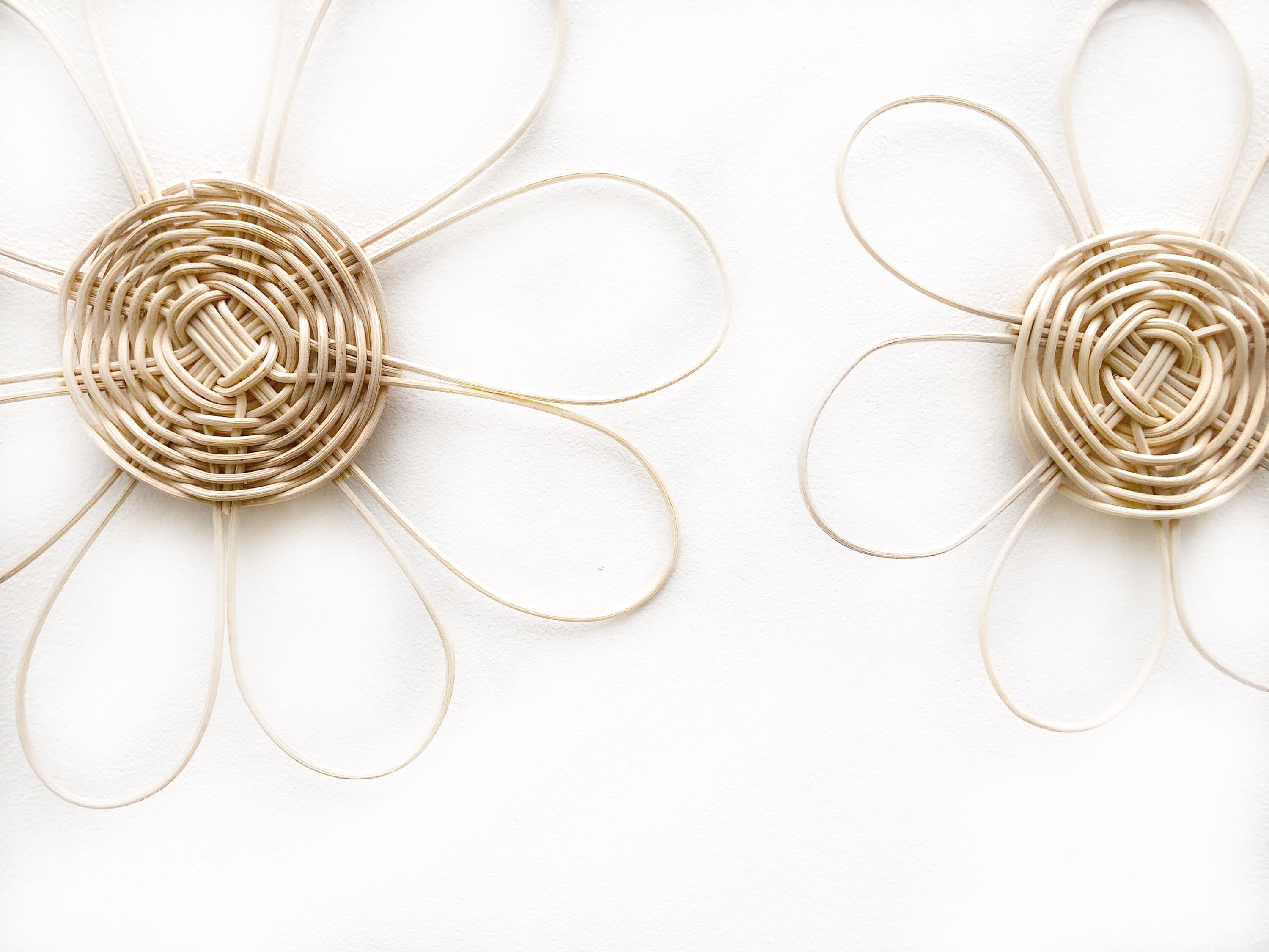 Handmade Rattan Flower Wall Hanging Daisy Wall Decor Boho - Etsy