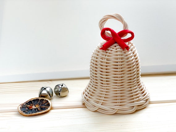Handmade Rattan Bell Christmas Bell Wreath Bell Rattan - Etsy