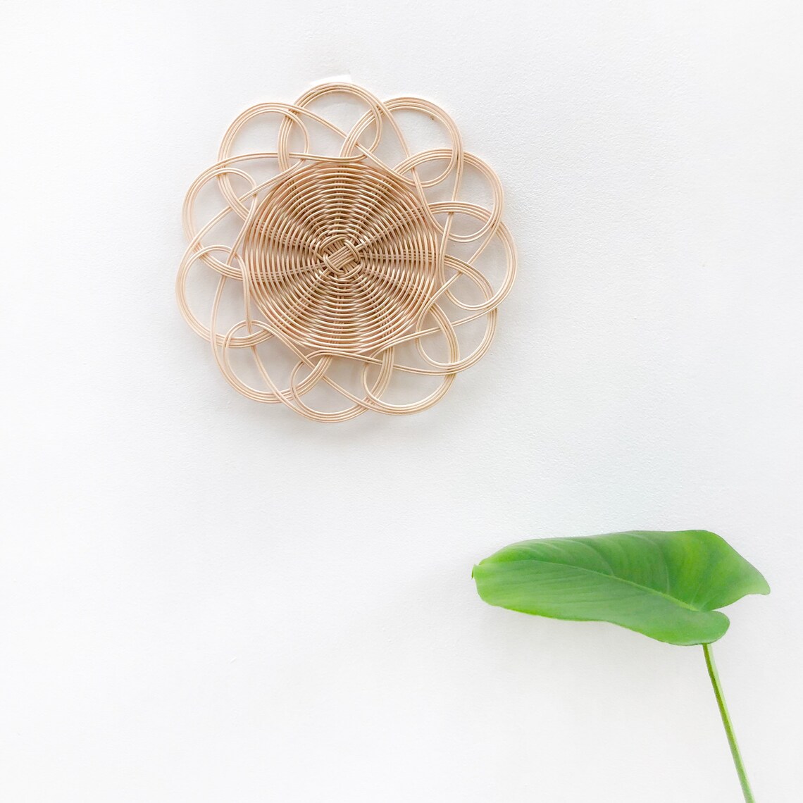 Handmade Rattan Wall Decor Wall Hanging Wicker Wall Decor | Etsy