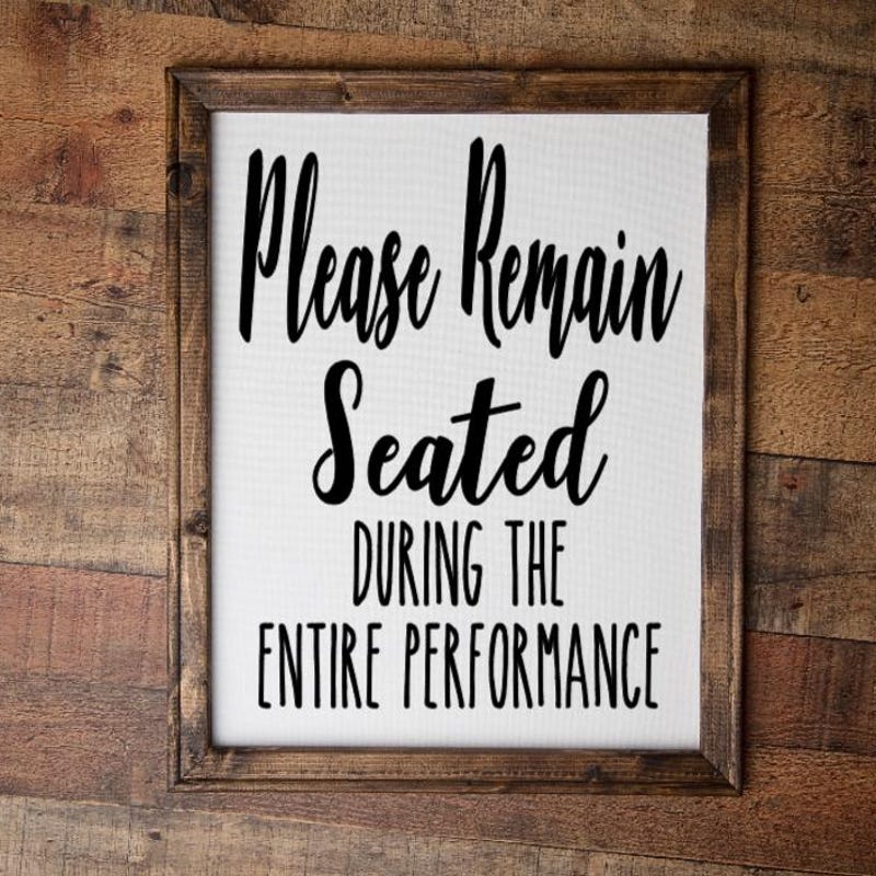 Please Remain Seated - Etsy