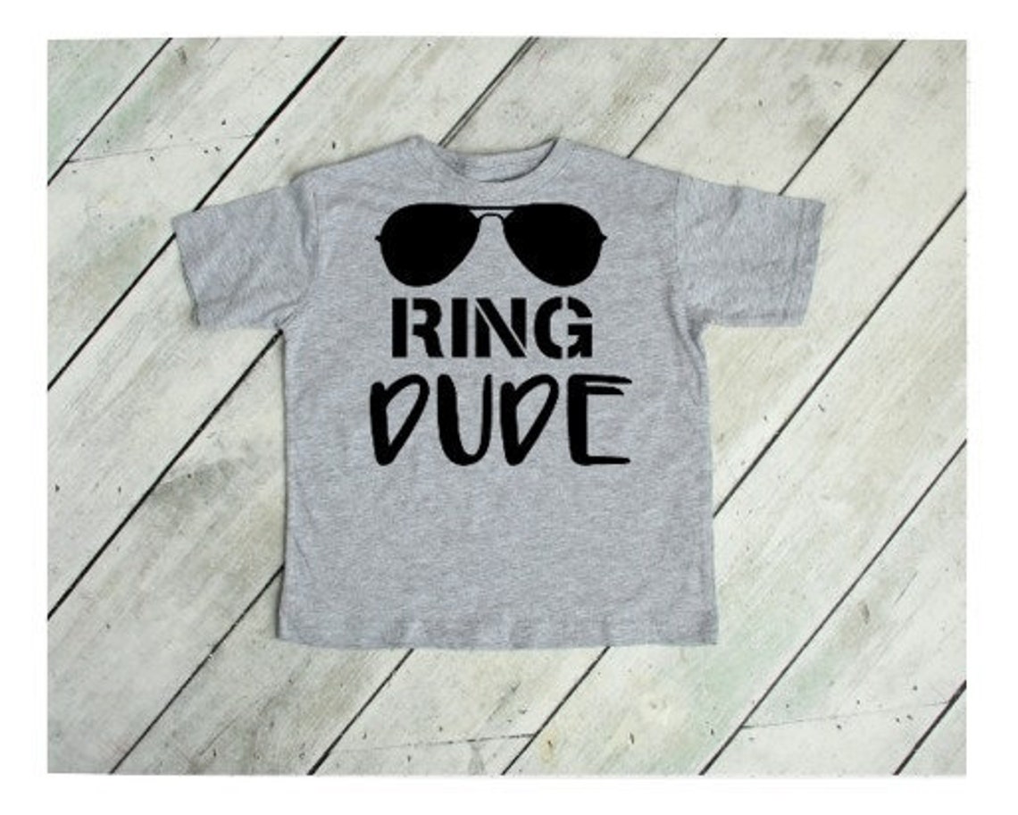 Ring Dude Shirt Ring Bearer Gift Ring Security Shirt - Etsy