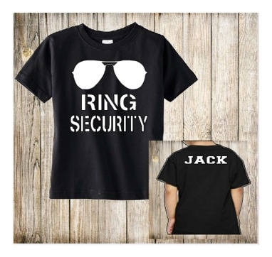Ring Dude Shirt Ring Bearer Gift Ring Security Shirt | Etsy