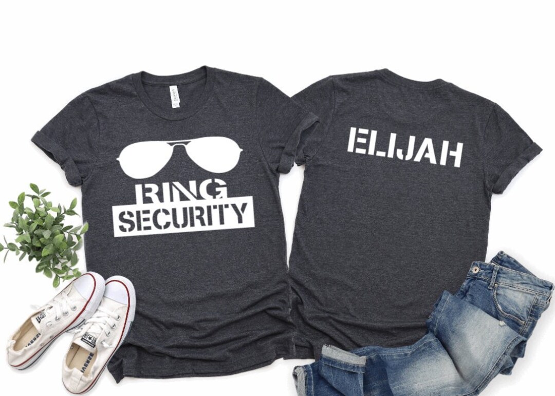 Ring Security Shirt, Ring Bearer Shirt, Bridal Party Shirts, Custom ...