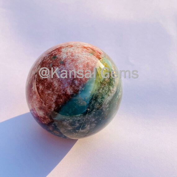Natural Multi Color Jasper Gemstone Ball Sphere Ball Home - Etsy