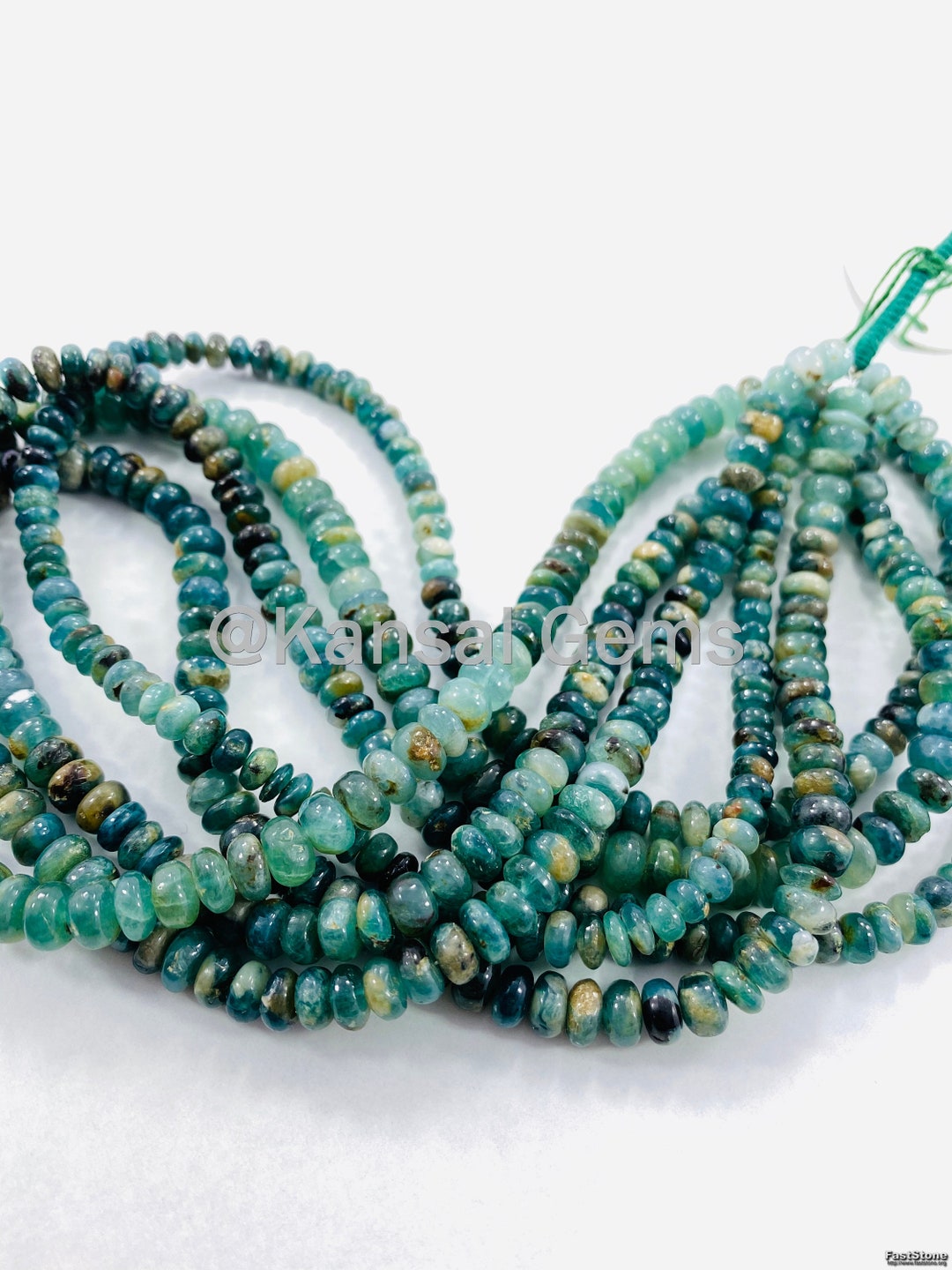 Natural Plain Roundell Grandidierite Semi Precious Gemstone Beads 18" 6 ...