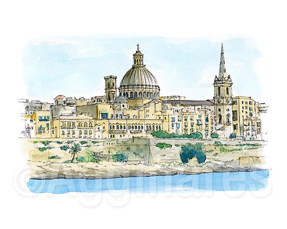 Valletta Malta / Europe / Travel Fine Art Print From an - Etsy