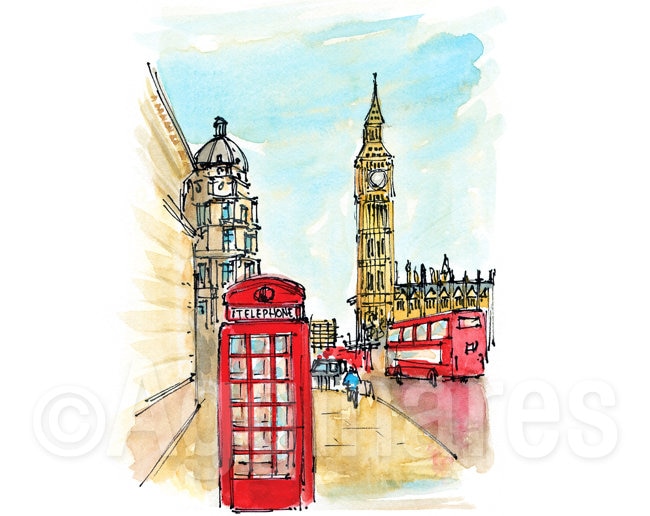 London UK Britain England / Europe / Travel Fine Art Print - Etsy
