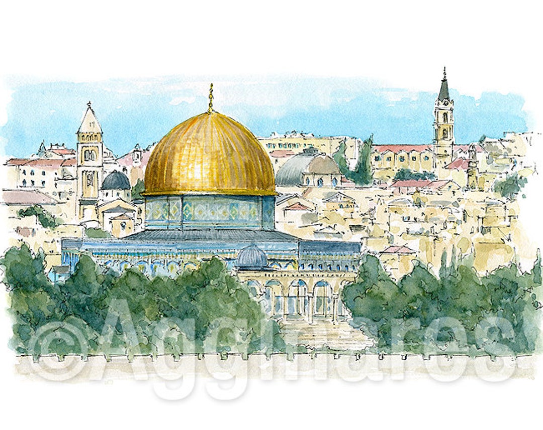 Jerusalem Israel / Middle East / Travel Fine Art Print From an Original ...