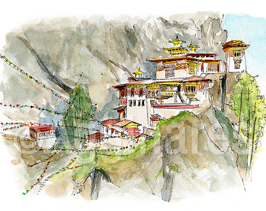 Paro Taktsang Bhutan / Asia / Travel Fine Art Print From an Original ...