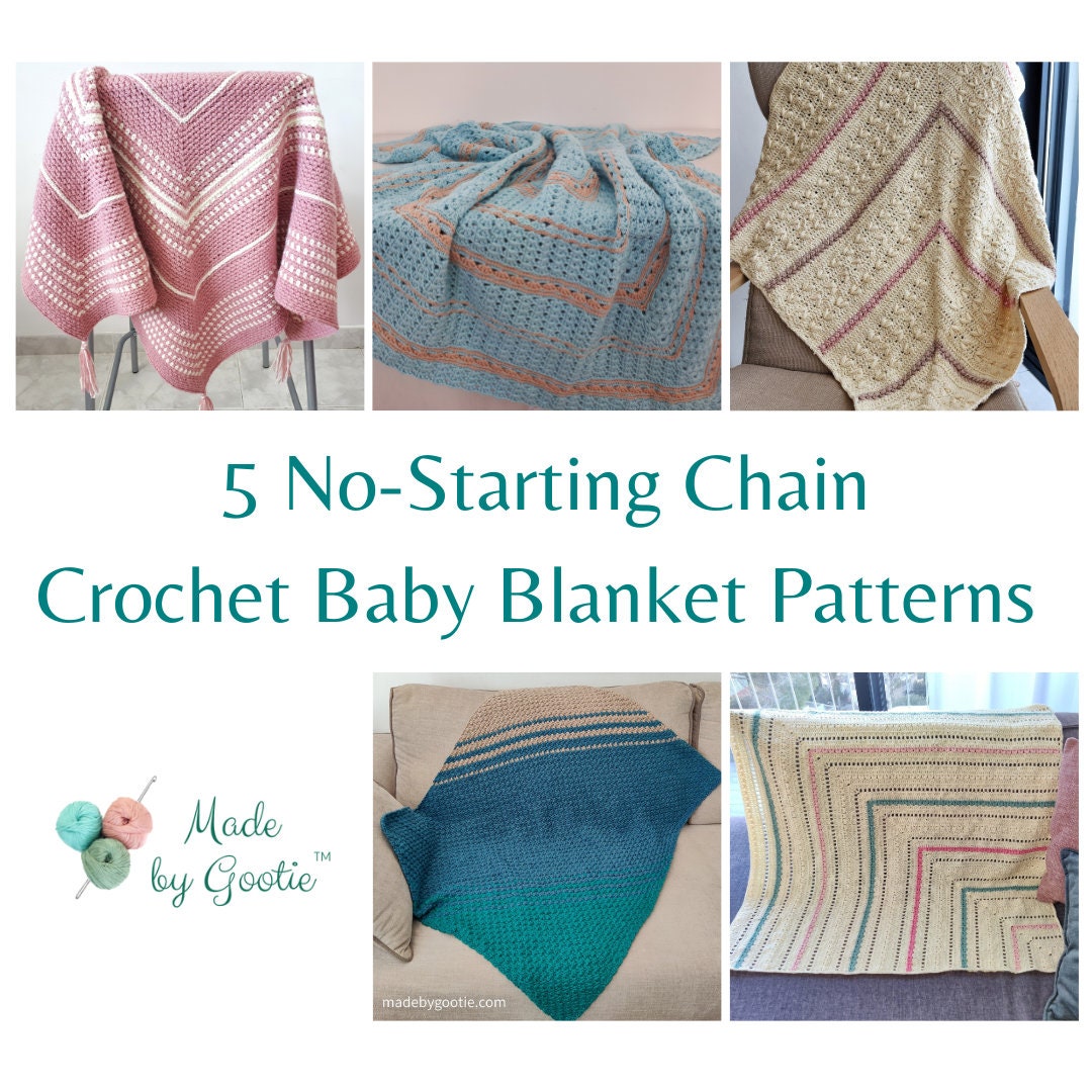CROCHET PATTERNS Baby Blanket Crochet Pattern Bundle, Different C2C Crochet Stitches Pattern, No ...