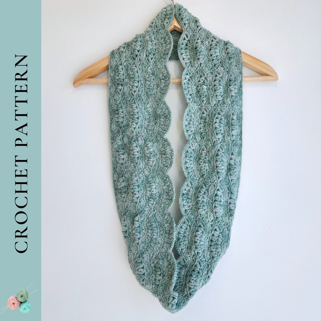 CROCHET PATTERN Infinity Scarf Crochet Pattern, Lace Infinity Scarf ...