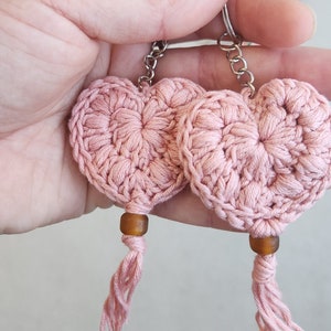 PATTERN: Crochet Heart Keychain Pattern, Crochet Keychain Pattern ...
