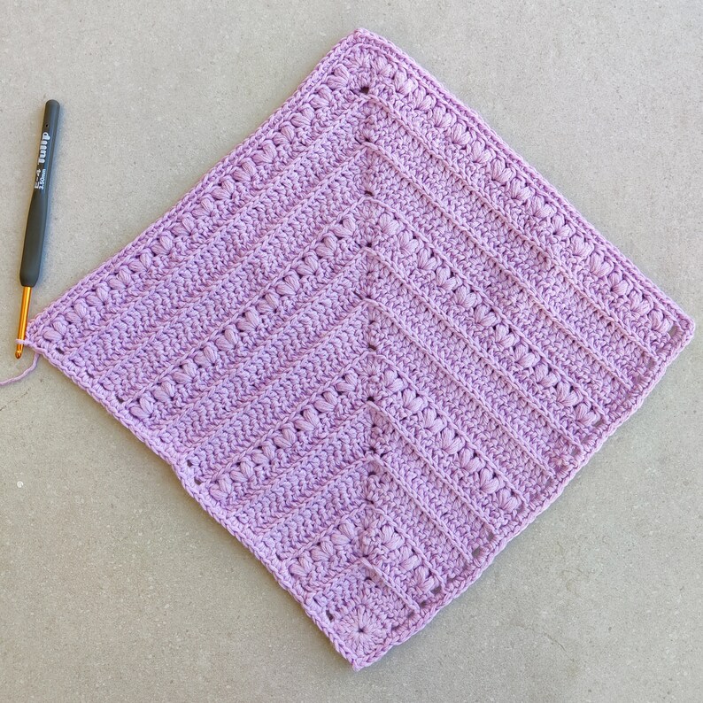 Mitered Square Crochet Pattern Crochet Afghan Square Pattern | Etsy