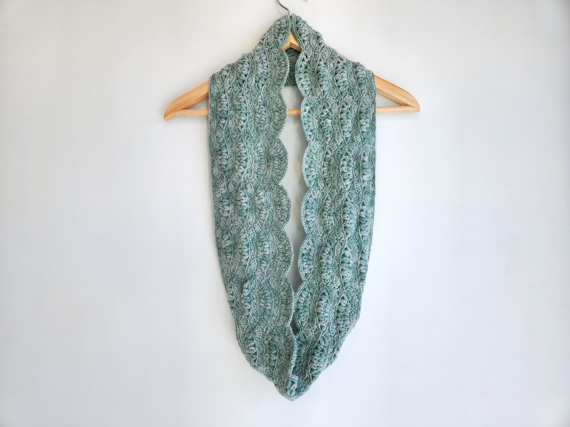 CROCHET PATTERN Infinity Scarf Crochet Pattern, Lace Infinity Scarf ...
