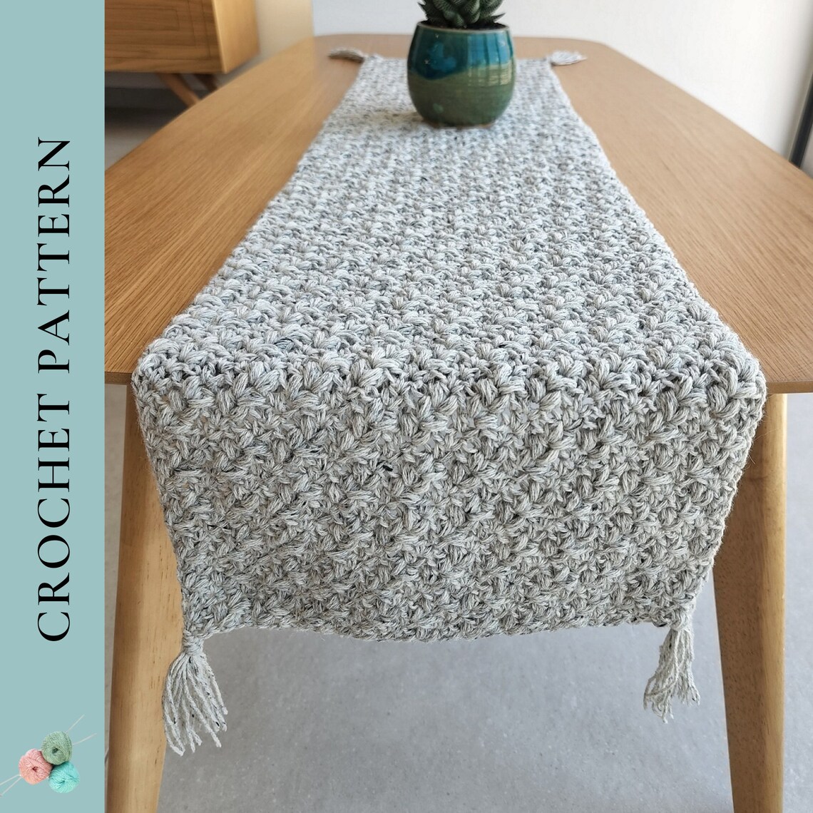 CROCHET PATTERN Boho Table Runner Pattern, Corner to Corner Crochet ...
