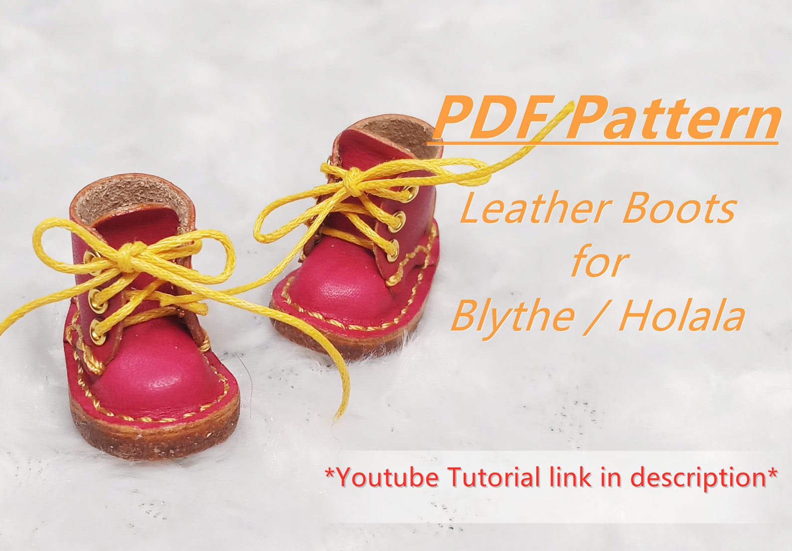 Pdf Shoe Patterns for Blythe/holala & Similar Dolls : Leather Boots - Etsy