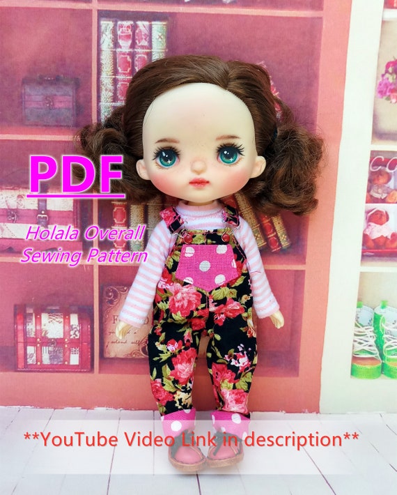 Pdf Sewing Patterns for Holala Dolls :H04 Overall | Etsy