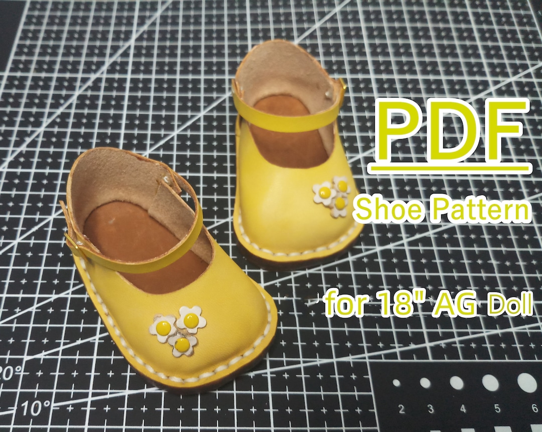 Pdf Doll Shoe Patterns : AG02 - Etsy
