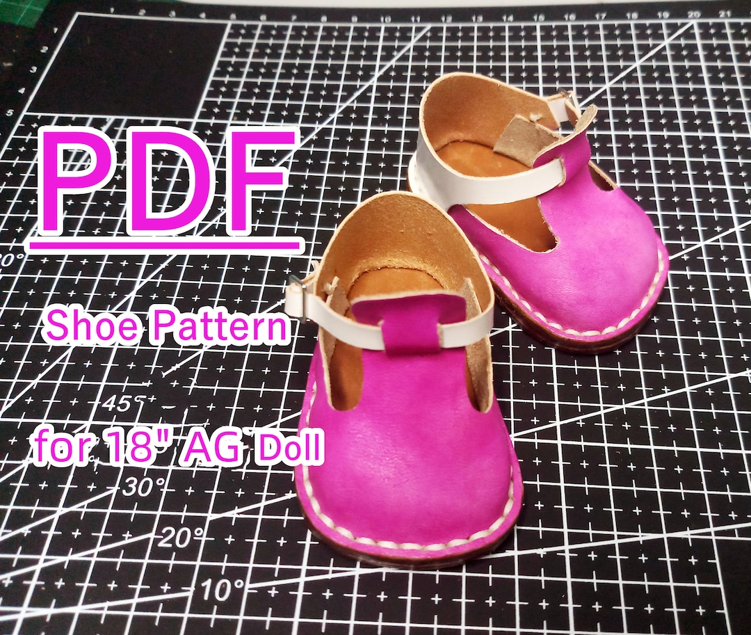 Pdf Doll Shoe Patterns : AG01 - Etsy