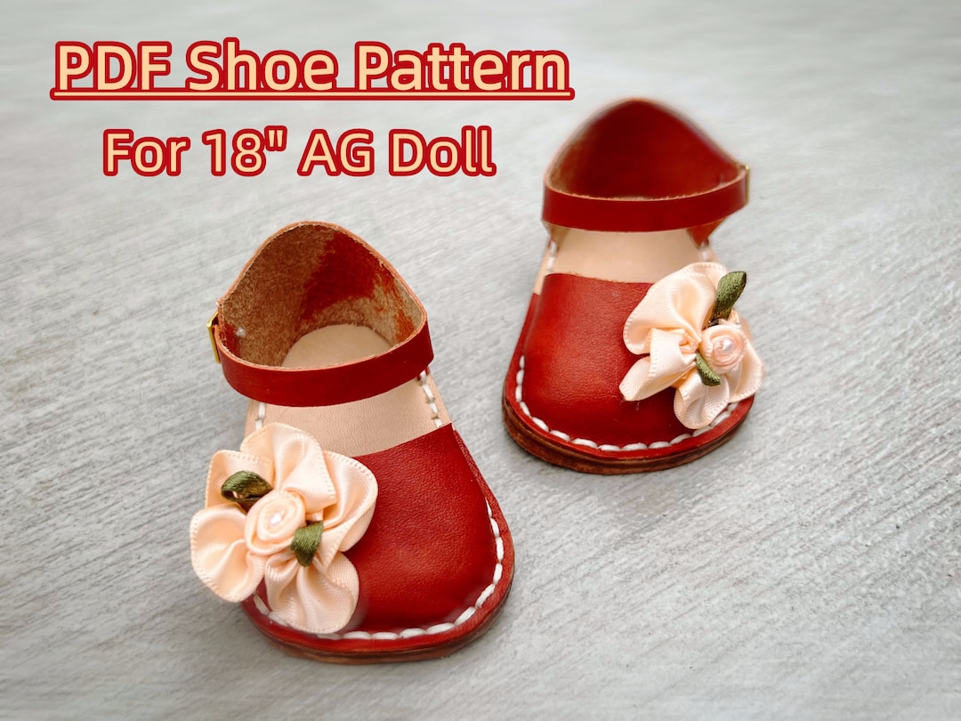 Pdf Doll Shoe Patterns : AG05 - Etsy