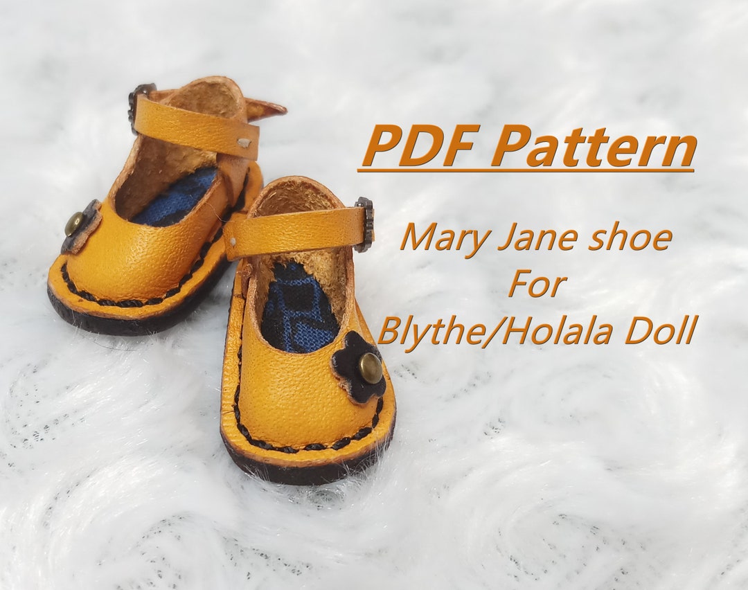 Pdf Shoe Patterns for Blythe/holala & Similar Dolls : Mary Jane Leather ...