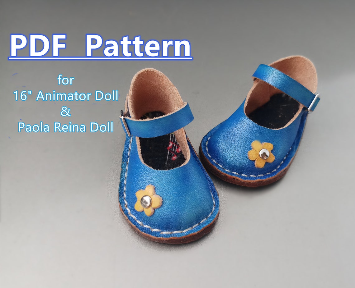 Pdf Doll Shoe Patterns : DP01 - Etsy