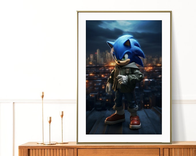 Sonic the Hedgehog Digital Download Poster for Bedroom Decor, Party ...