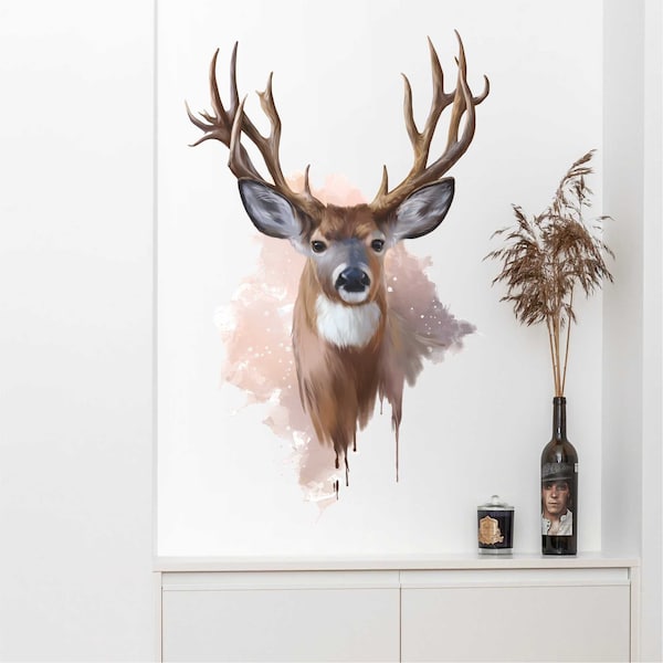 Deer Wall Decal - Etsy