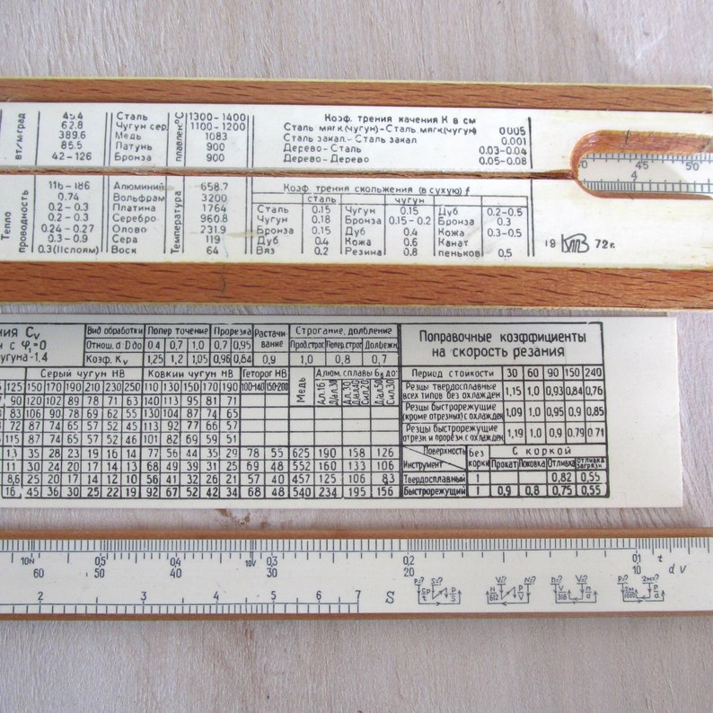 Slide rule Ruler | Etsy
