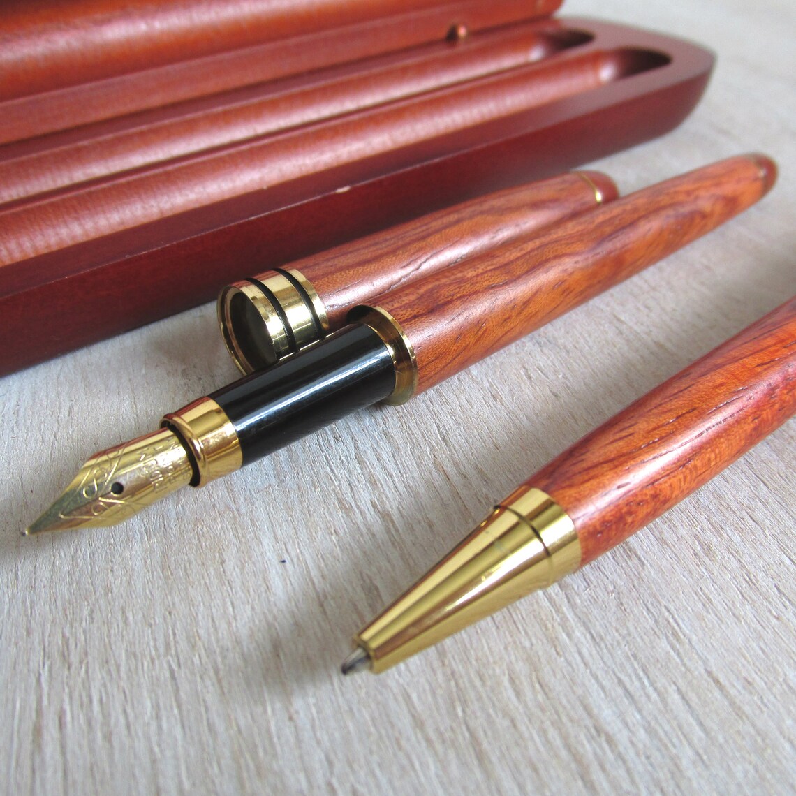Dip Pen Fountain Pen Ballpoint Pen Wood Case Calligraphy Pen - Etsy
