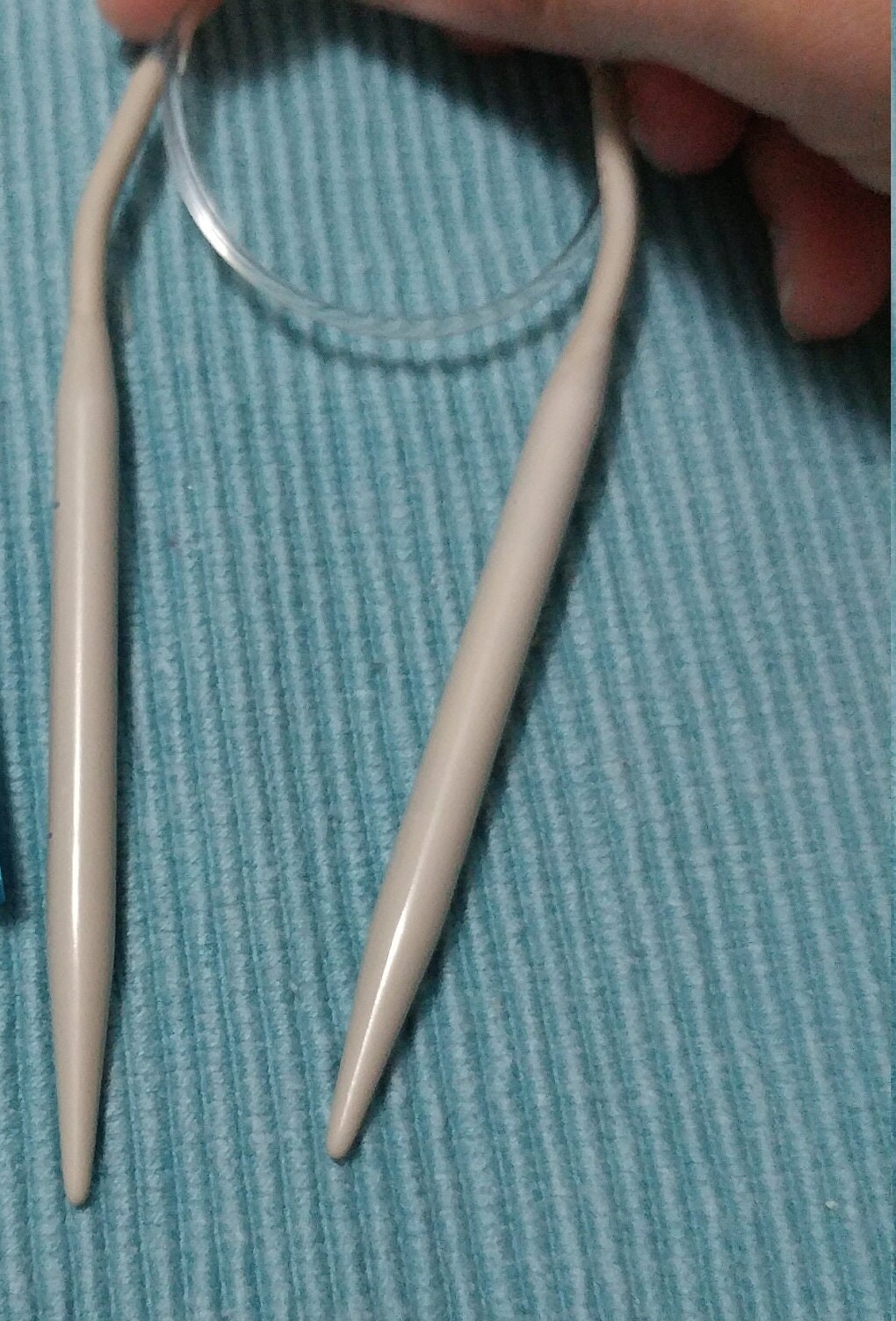 US Size 9 Aluminum Circular Knitting Needles 15 1/2" Vintage And/or ...
