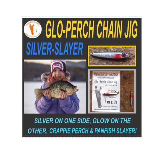 Glo-perch Chain Jig SILVER SLAYER - Etsy