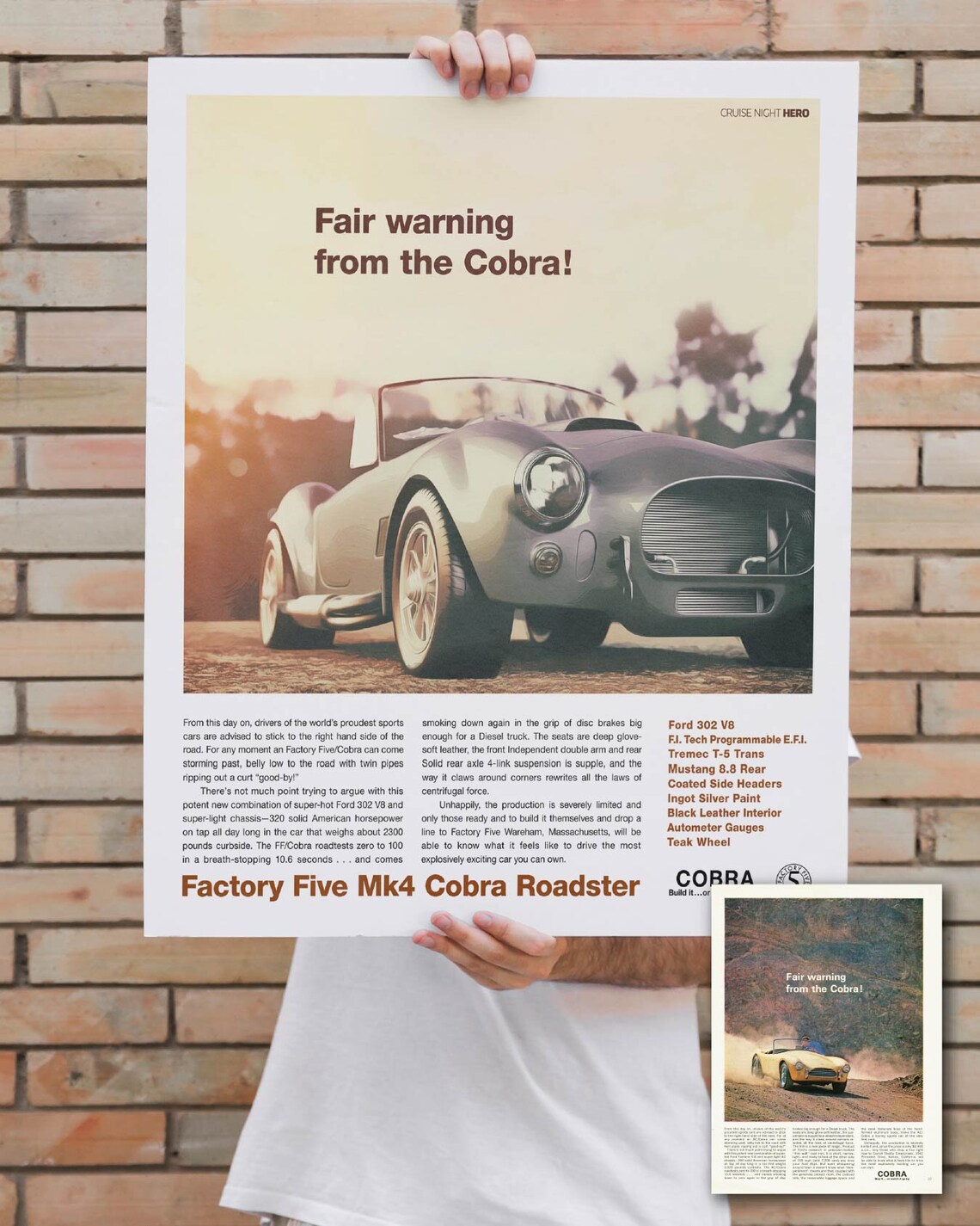 Custom Car Show Board: Inspired by Vintage Auto Advertisements - Etsy