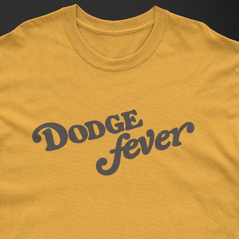 Dodge Fever T-shirt: 1970s Inspired Mopar Retro Graphic Tee - Etsy