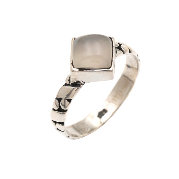 Square Stone Ring - Etsy