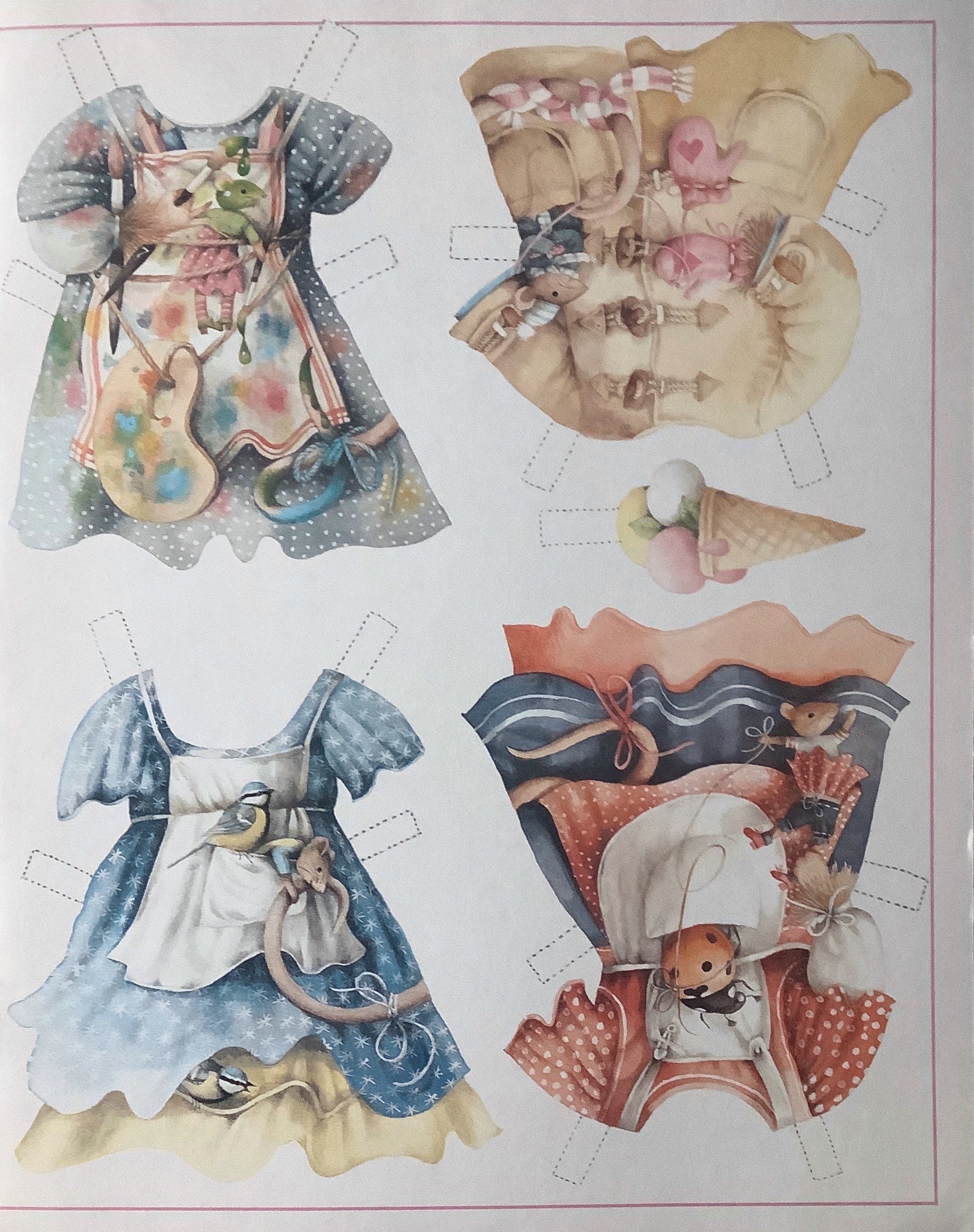 Vintage Vera the Mouse Paper Doll by Marjolein Bastin - Etsy