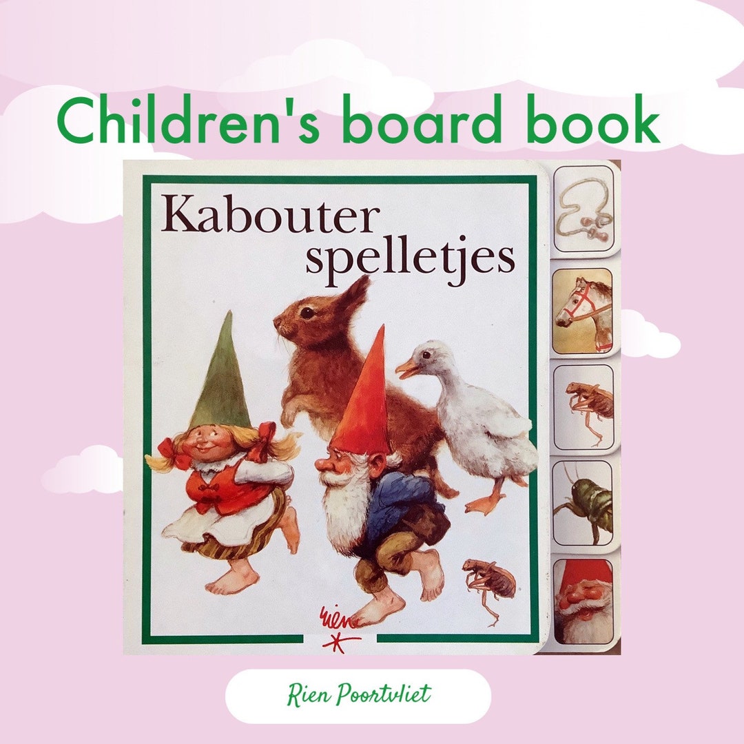 Kabouter Spelletjes, A Childrens Board Book by Rien Poortvliet. David ...