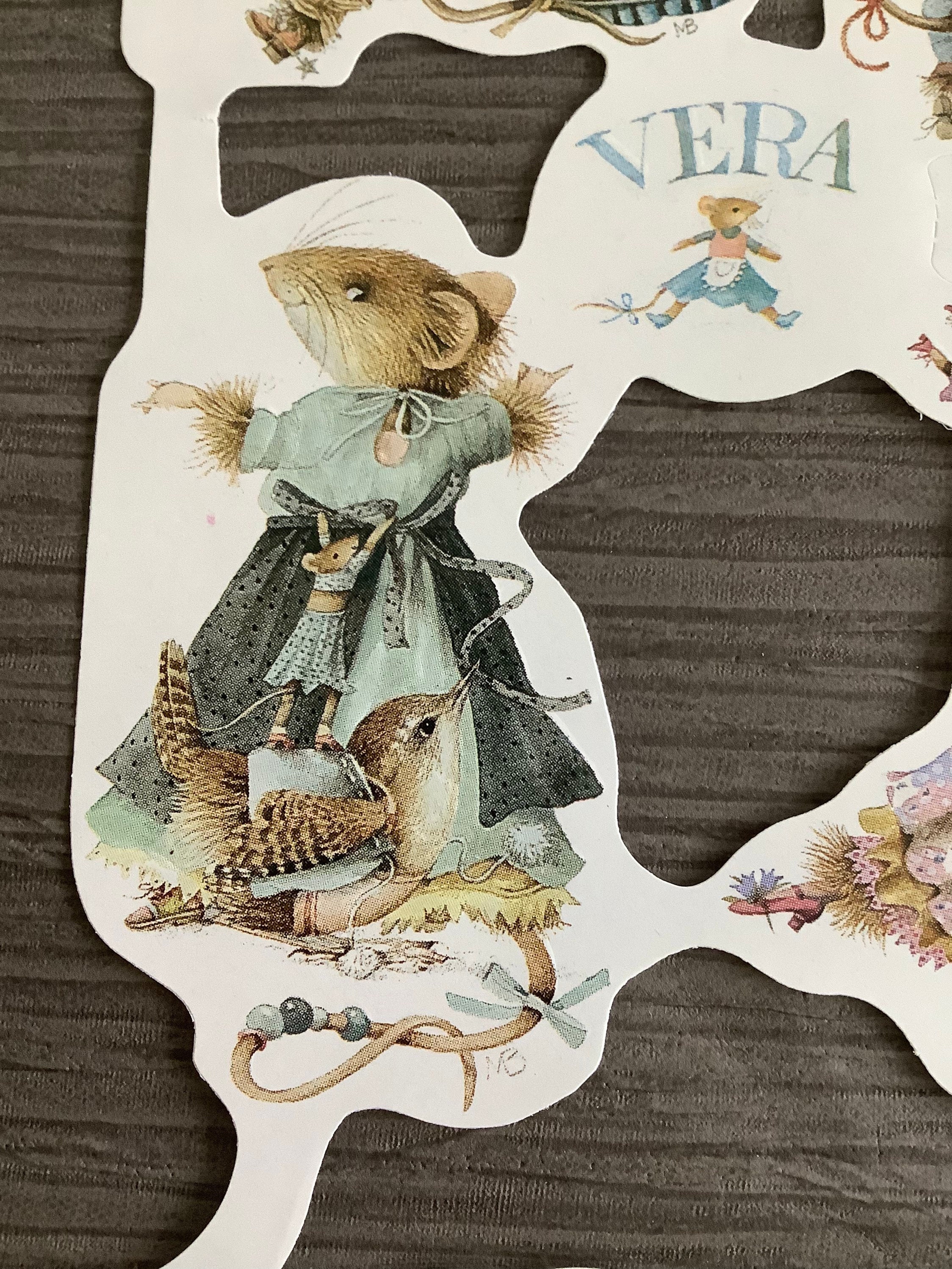 Die Cut Page of Vera the Mouse Illustrations by Marjolein Bastin - Etsy