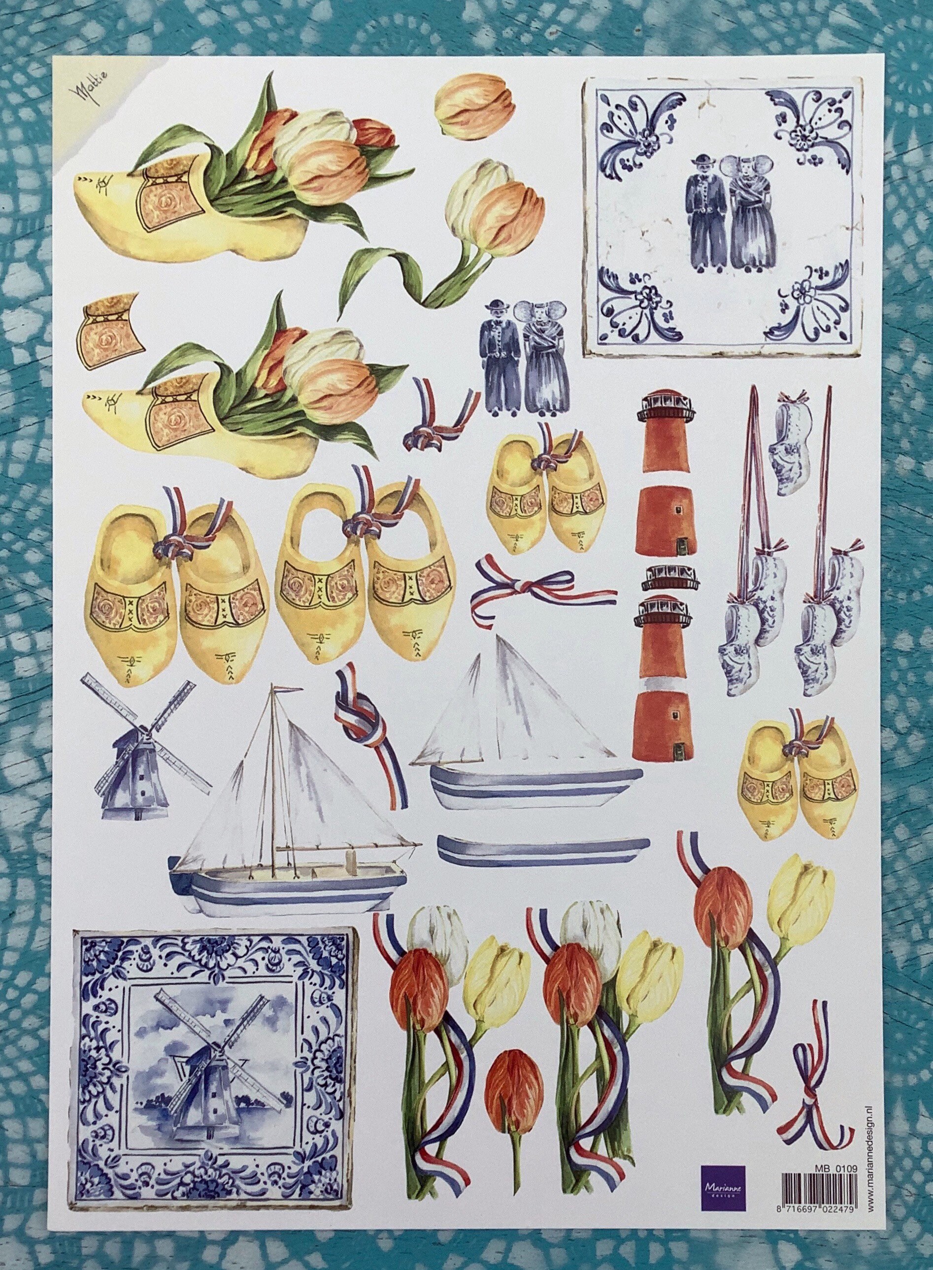 Dutch Images for Paper Crafting Including Tulips, Wooden Shoes, and ...
