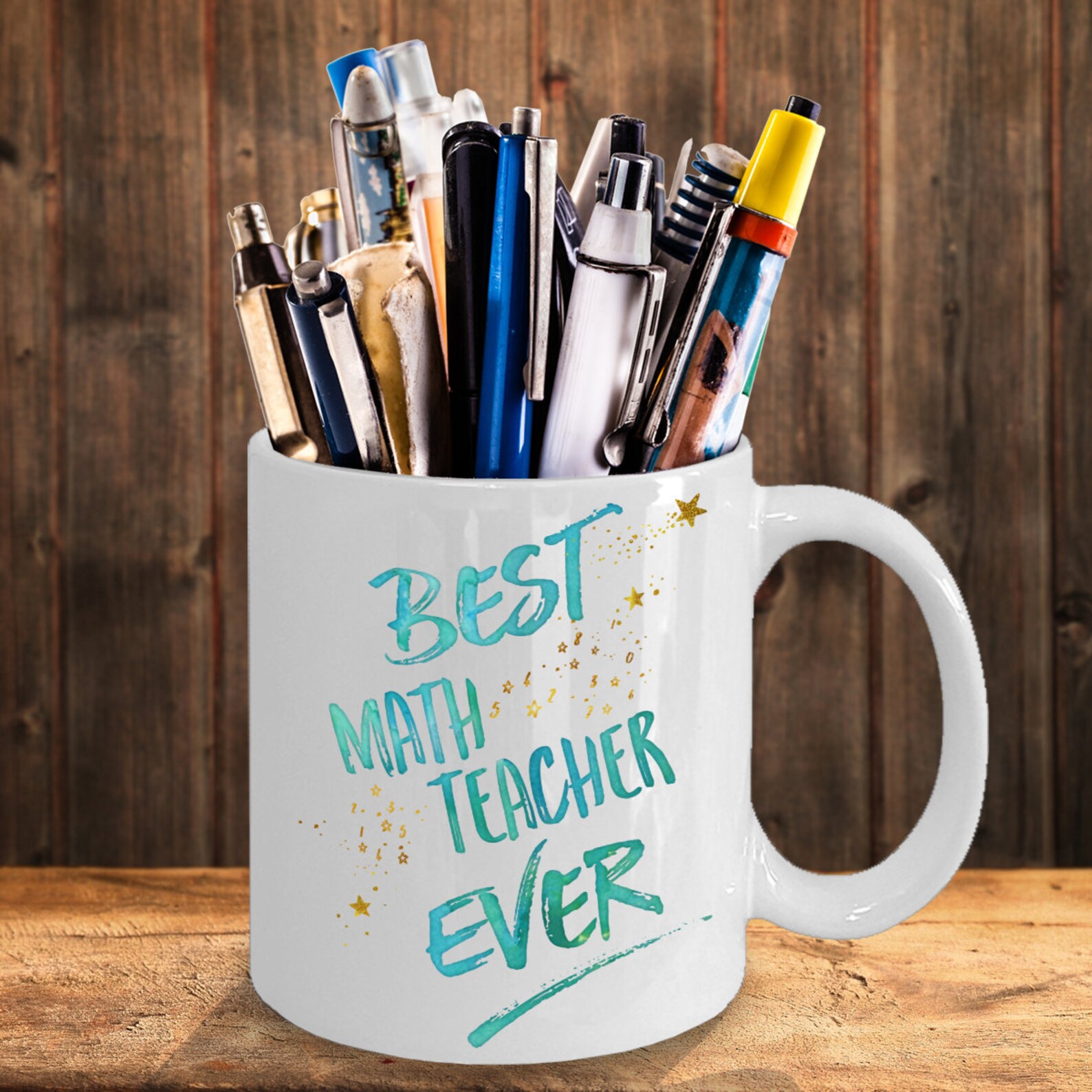 Math Teacher Mug Best Math Teacher Ever Math Teacher Gift | Etsy