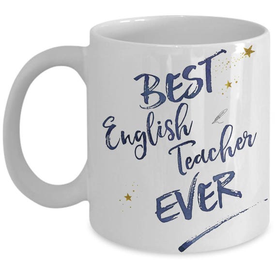 English Teacher Mug Best English Teacher Ever English | Etsy