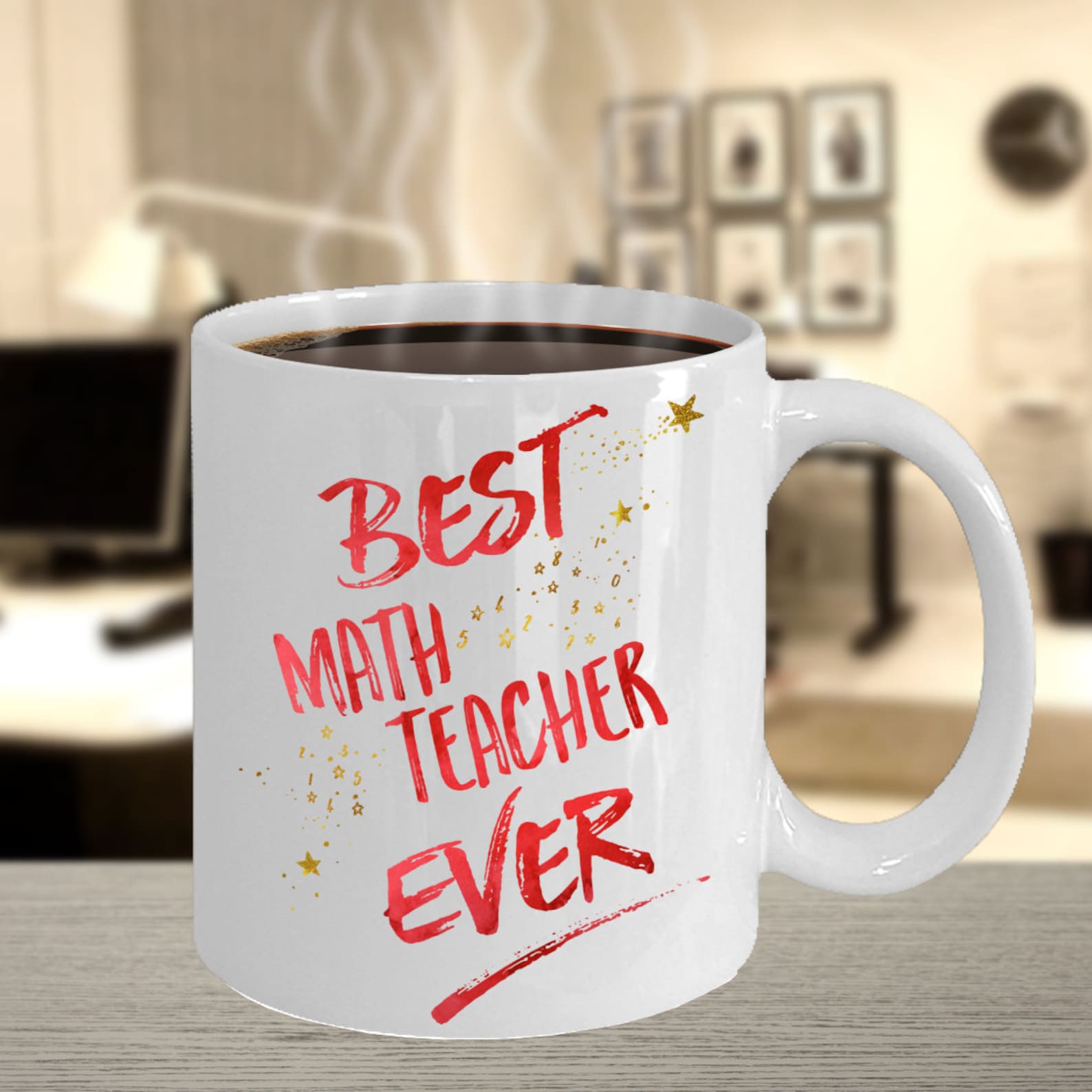 Math Teacher Mug Best Math Teacher Ever Math Teacher Gift | Etsy