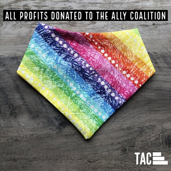 Rainbow Bandana - Etsy