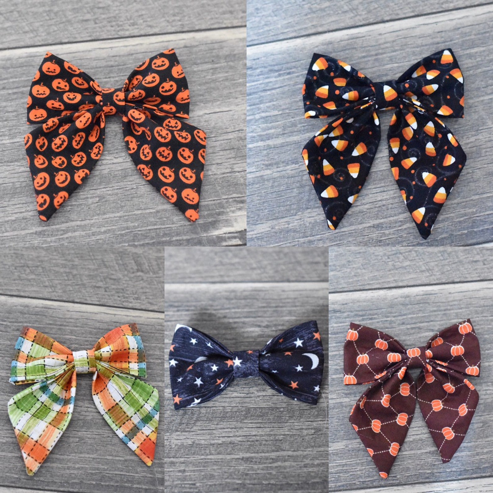 Halloween Bow Ties Fall Bow Ties Halloween Sailor Bows Fall - Etsy