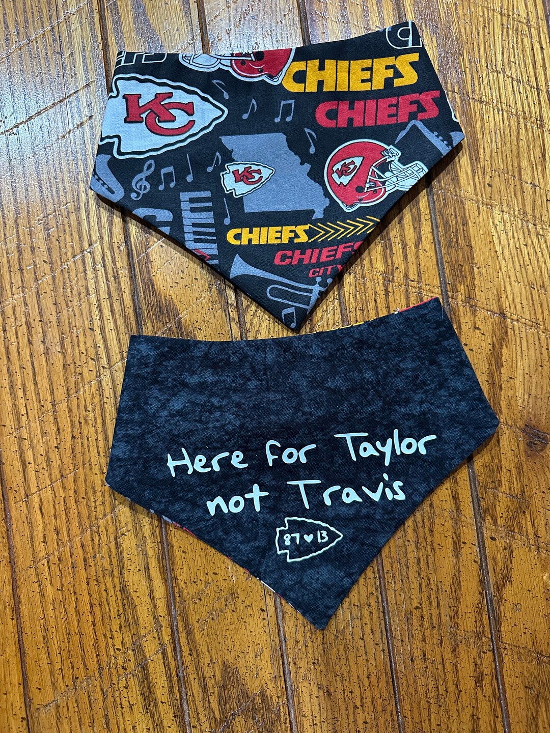Kansas City Chiefs Bandana, Taylor Swift Bandana - Etsy