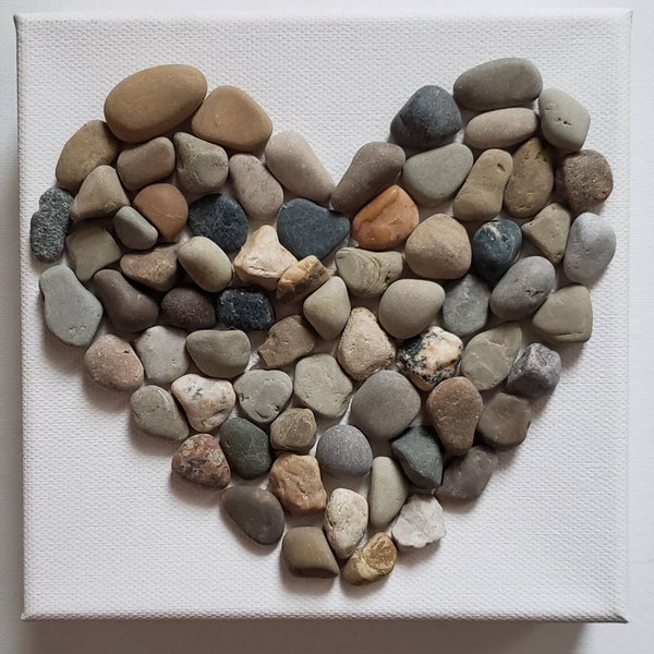 Heart Pebbles - Etsy