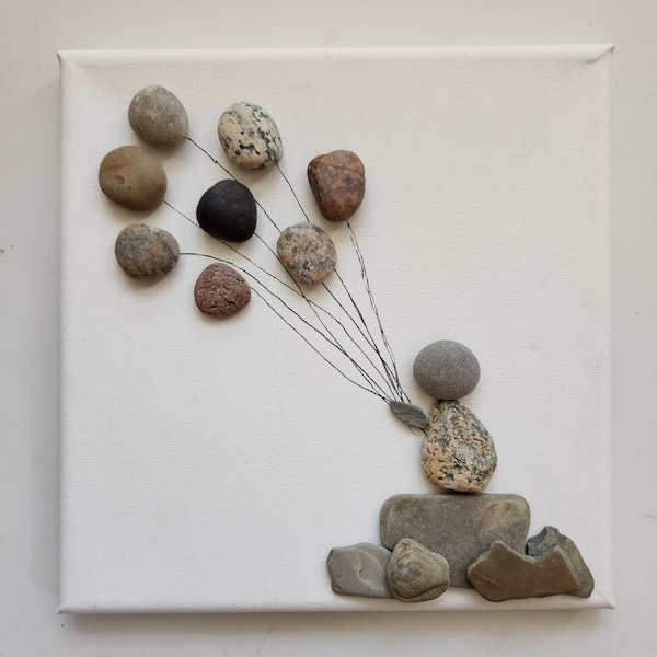 Pebble Art Balloon - Etsy