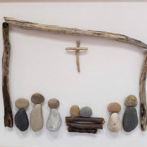 Christmas Nativity Pebble Art - Etsy