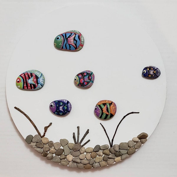 Fish Painted Rocks - Etsy