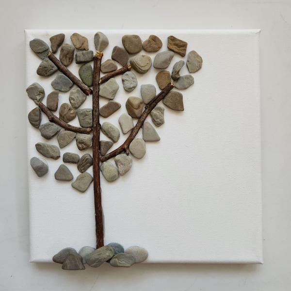 Tree Pebble Art - Etsy